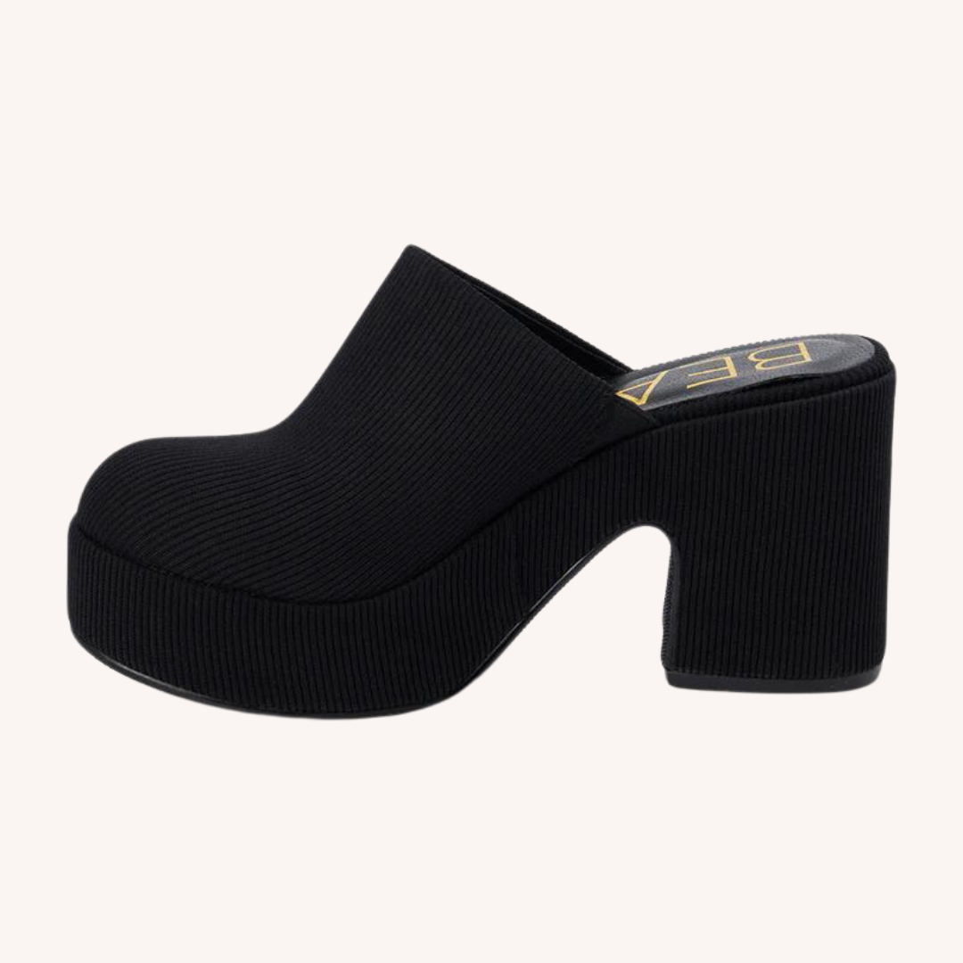 Jayde Platform Mule- Black – Irma Marie Designer Apparel